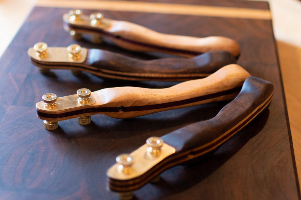 Hand Shaped Bread Lame - Brass with Walnut or Maple – Campfire Woodworks